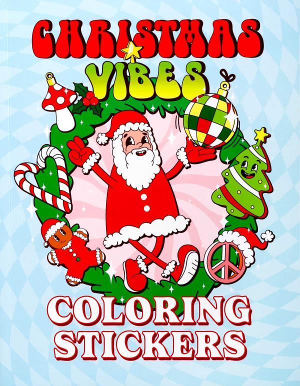 Christmas Vibes Coloring Stickers by Thunder Bay Press - Book Outlet