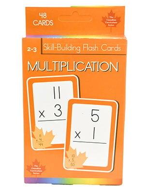 Multiplication Skill Building Flash Cards (Grade 2-3, Canadian ...