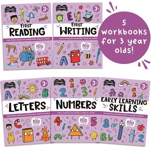 First Time Learning 5 Book Box Set (Letters/Numbers/First Reading/First ...